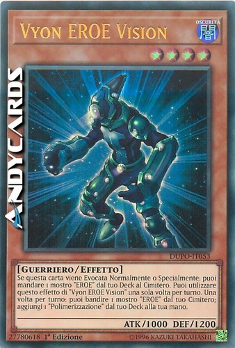 VYON EROE VISION • (Vision Hero Vyon) • Ultra R • DUPO IT053 • YUGIOH ...