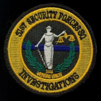 USAF 51st Security Forces Squadron INVESTIGATIONS Patch KP-9 | eBay