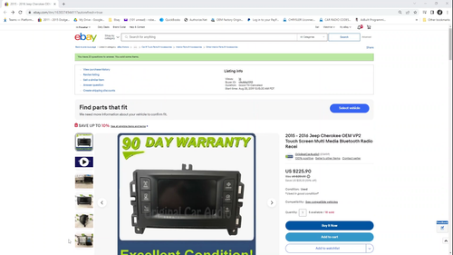 2019-2022 Ram Truck 1500 OEM Navigation Center Stack Panel Control ...