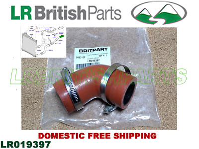 LAND ROVER TURBOCHARGER OUTLET HOSE LR4 SPORT 3.0L DIESEL LR019397 NEW ...
