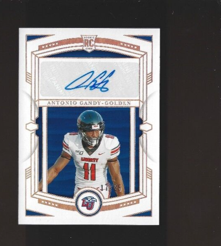 2020 Antonio Gandy Golden NT Collegiate Auto #22 RC Liberty Commanders ...