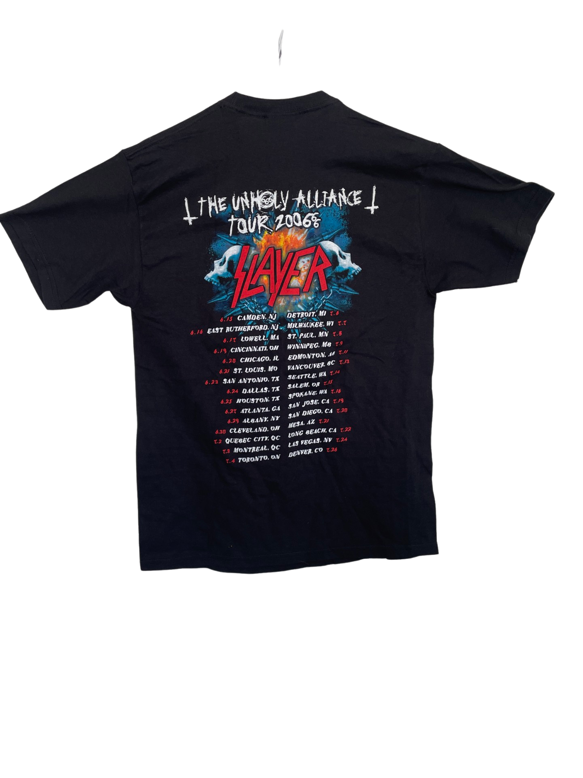 Vintage Slayer Unholy Alliance Tour T-Shirt Medium Black Slayer Lamb Of ...