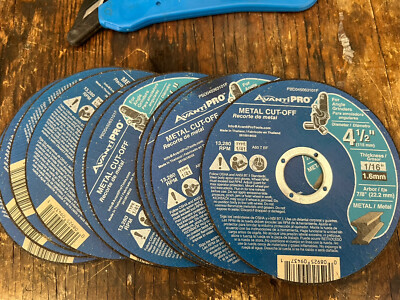AVANTIPRO METAL CUT-OFF DISCS 10 Pack 4.5" BRAND NEW PBD0450631101F | eBay