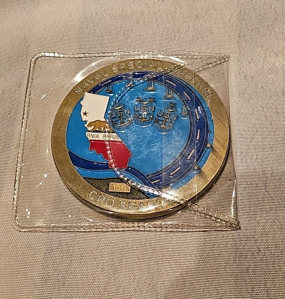 Rare Naval Special Warfare CPO SEASON SEAL Class #156 Navy Challenge ...