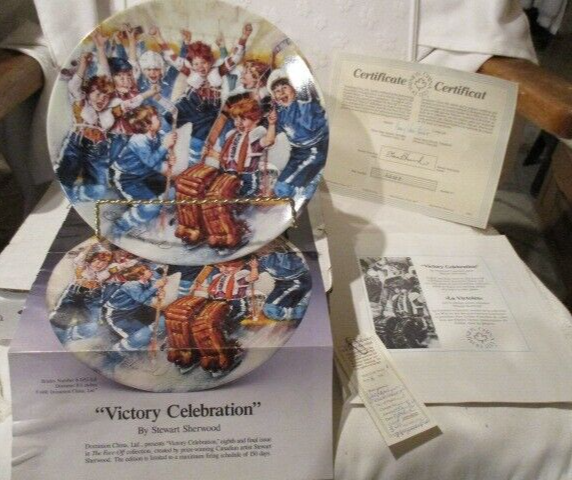 DOMINION CHINA, LTD 8th Plate of 8 in the "Face Off" Collection 8.5"Ea ...