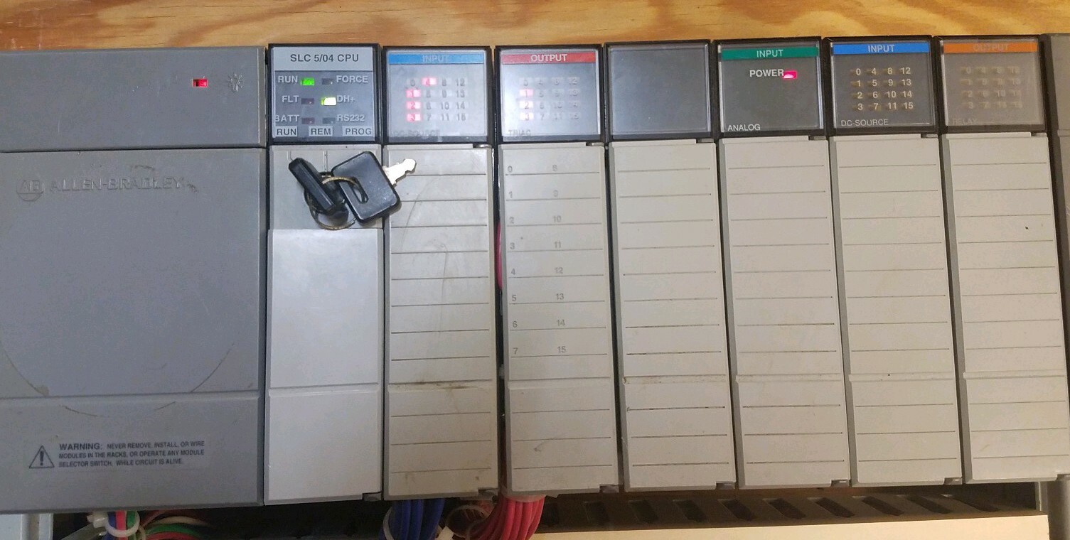 Allen Bradley PLC Programming Training System Simulator 1746-A7 Rack ...