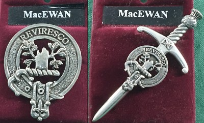 MacEwan Scottish Clan Crest Badge or Kilt Pin | eBay