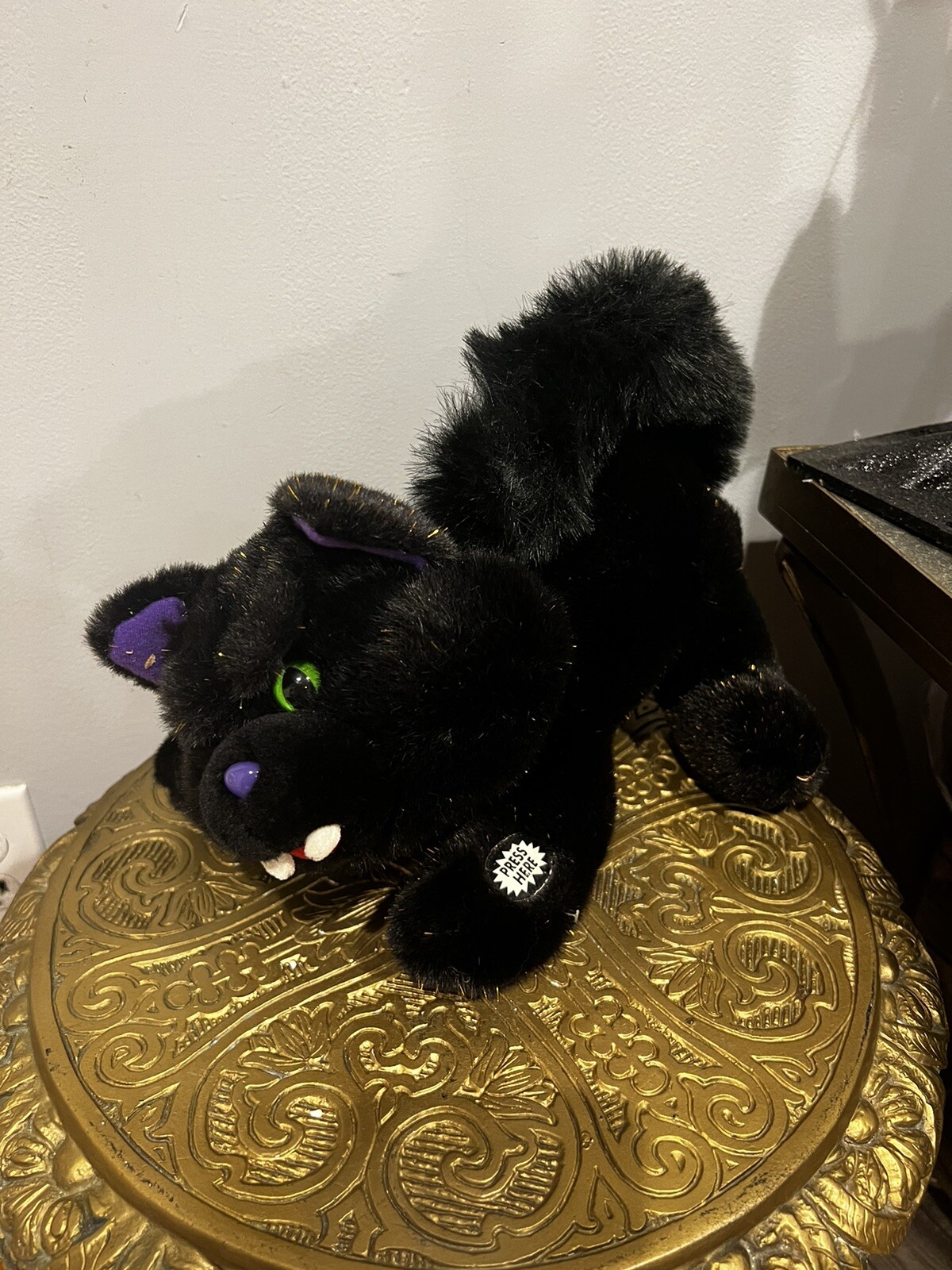 Dandee Animated Scaredy-Cat Halloween Plush Animated Head Spins Scary ...