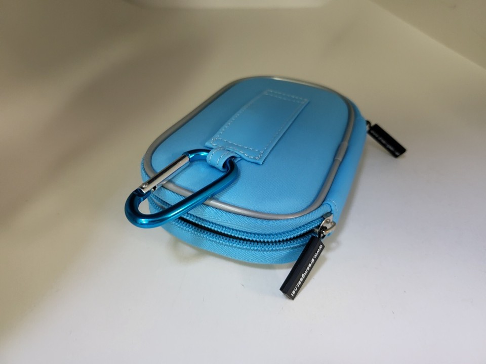 Gameboy Color Soft Blue Travel Bag Carry Case Purse + Belt loop & Clip ...