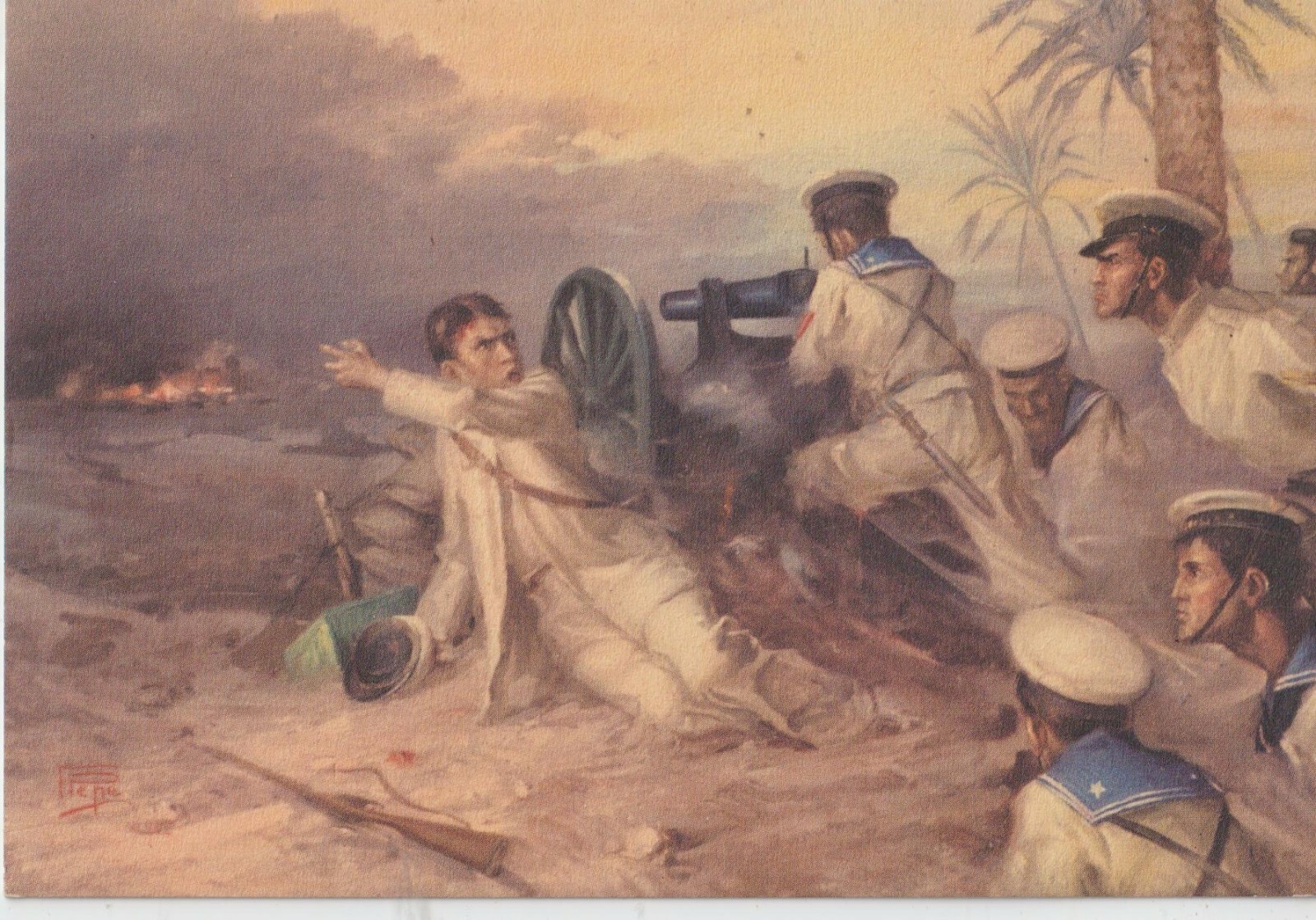 ITALY EAST AFRICA FASCIST PROPAGANDA ITALIAN SAILORS IN LIBYA SIGN PEPE ...