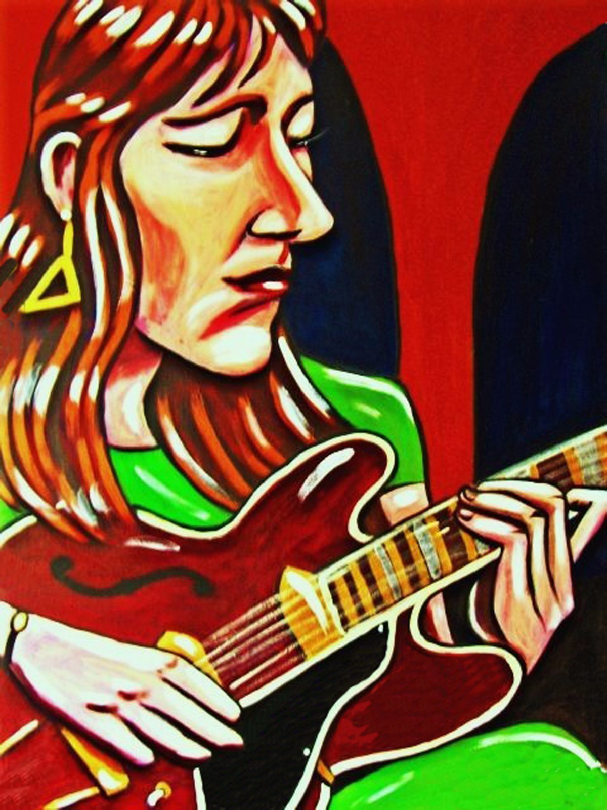 EMILY REMLER PRINT poster jazz archtop bebop swing guitar firefly ...