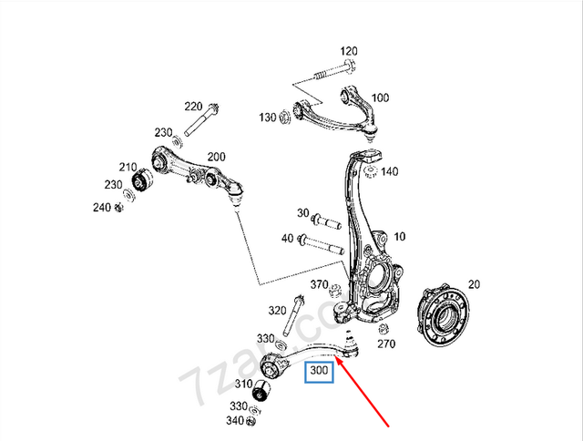 MERCEDES-BENZ C-CLASS W205 Front Left Lower Control Arm A2053301505 New ...