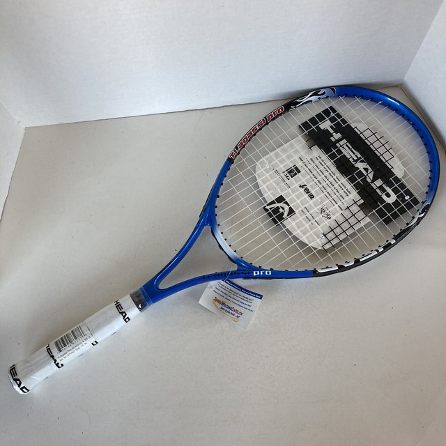 Head Ti.Agassi Pro Tennis Racket Racquet 4-3/8” (Damaged) Grip Blue ...