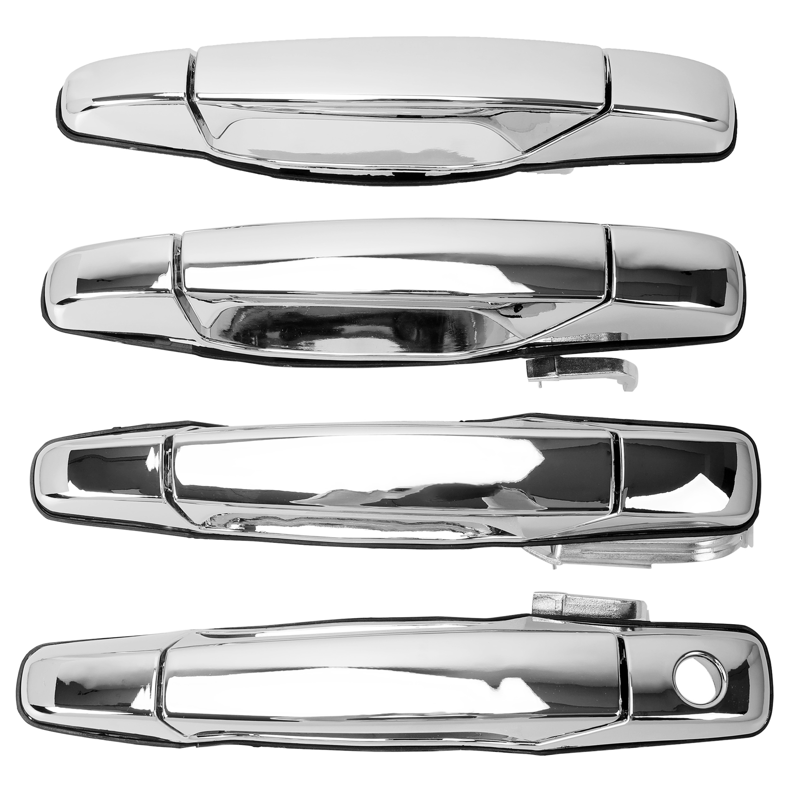 4x Chrome Door Handles Left+Right For GMC Chevy Tahoe Yukon Sierra ...