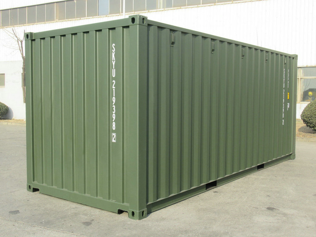 20' NEW BUILD SHIPPING CONTAINER - GREEN | eBay UK