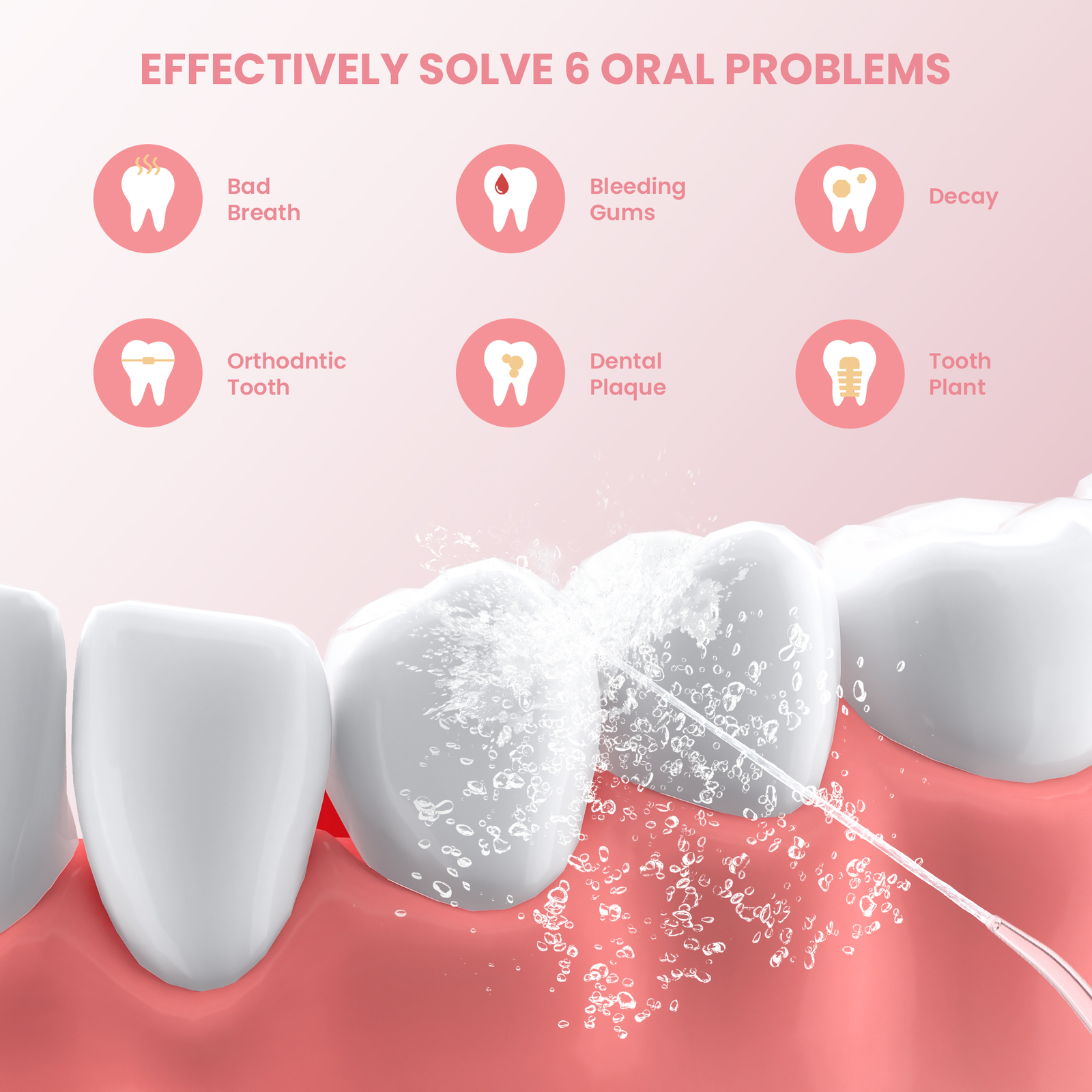 Dental Flosser Total Oral Cleaning Water Flossing Dental Hydroelectric ...