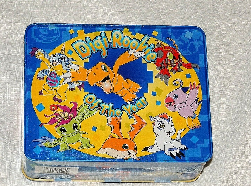 NEW IN PLASTIC COVER DIGIMON METAL TIN LUNCHBOX 7"X6"X3 1/4" | eBay