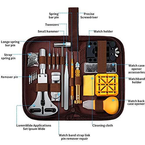 Watch Repair Kit, 149 pcs Watch Adjustment Tool Kit, Watch Band Tool ...
