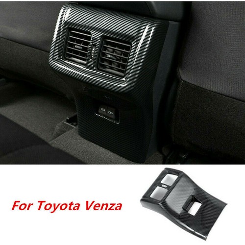 For Toyota Venza 2021-2023Carbon Fiber Rear Row Air Outlet Vent Panel ...