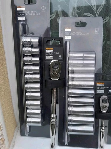 Halfords Advanced 3x Socket Sets 2x Ratchet Handle NEW SEALED!! | eBay