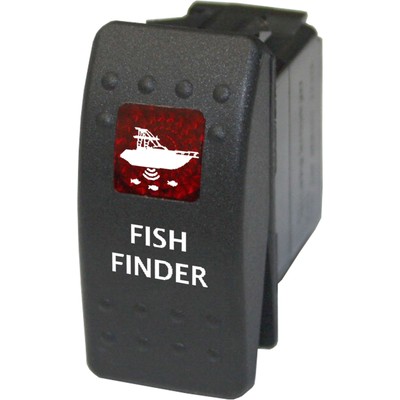 FISH FINDER 740 Rocker Switch red 12V water marine boat fishing | eBay