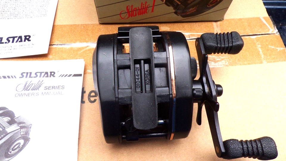 NOS - VINTAGE SILSTAR FISHING REEL W/ BOX - STARLITE 1 - SUPER CLEAN ...