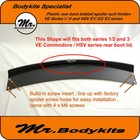 PLASTIC REAR BOOT BOBTAIL SPOILER WING FOR COMMODORE VE SS/SS V/SV6 ...