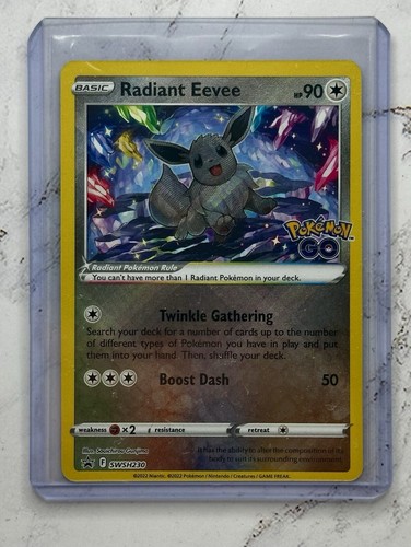 Radiant Eevee SWSH230 Pokemon Go NM/Mint Black Star Promo | eBay