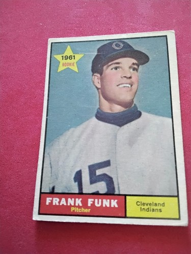 1961 Topps Rookie Star Frank Funk #362 Cleveland Indians (RC) | eBay