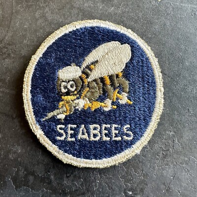 WWII US Navy Seabees Patch Original Variant | eBay