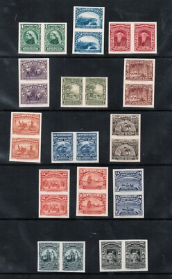 Newfoundland #61P - #74P Extra fine Proof Pair Set In Issued Colors | eBay
