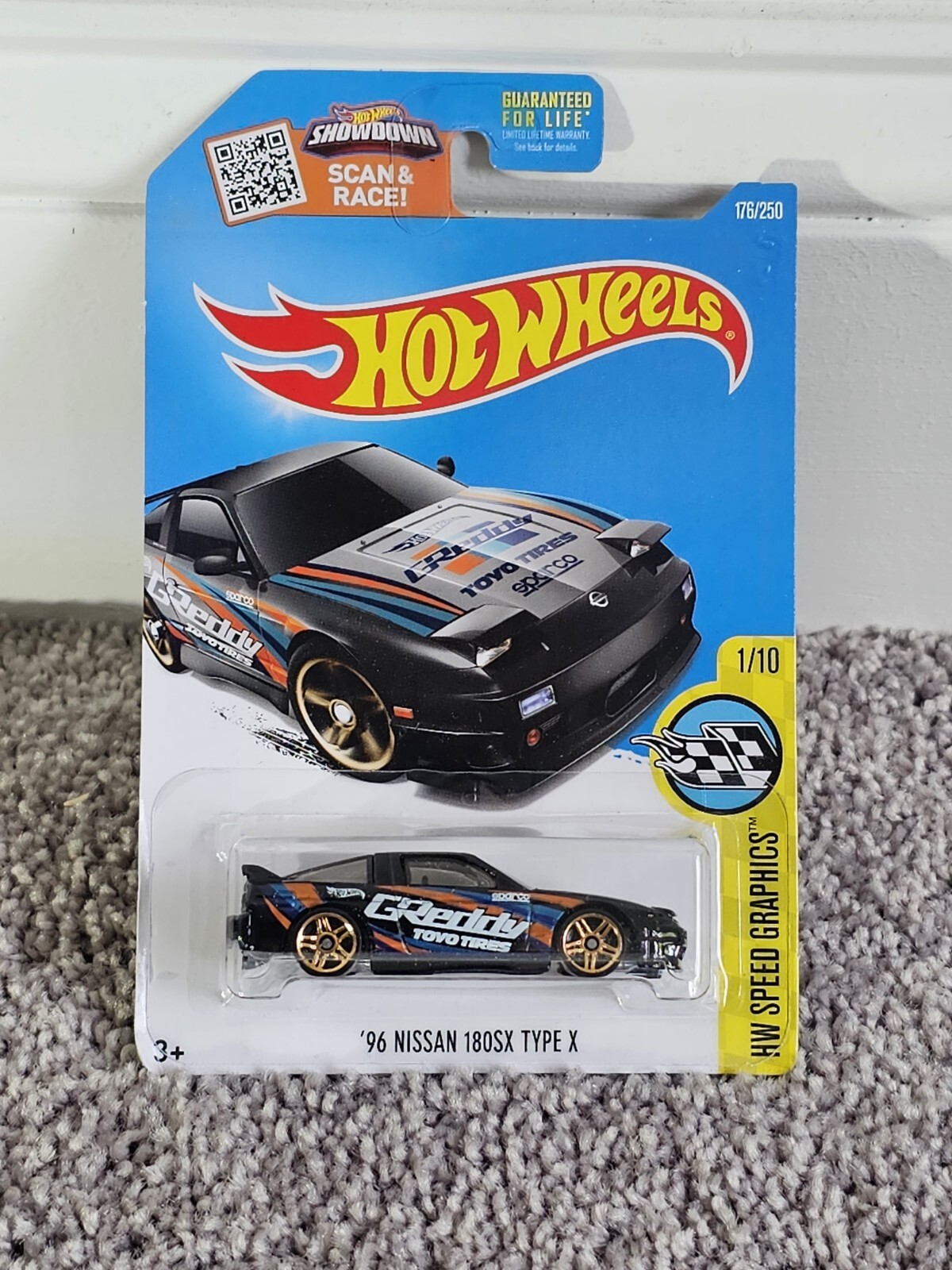 Hot Wheels Speed Graphics '96 Nissan 180SX Type X Black Greddy | eBay