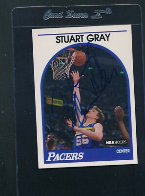1989/90 Hoops #253 Stuart Gray Pacers Signed Auto *E674 | eBay
