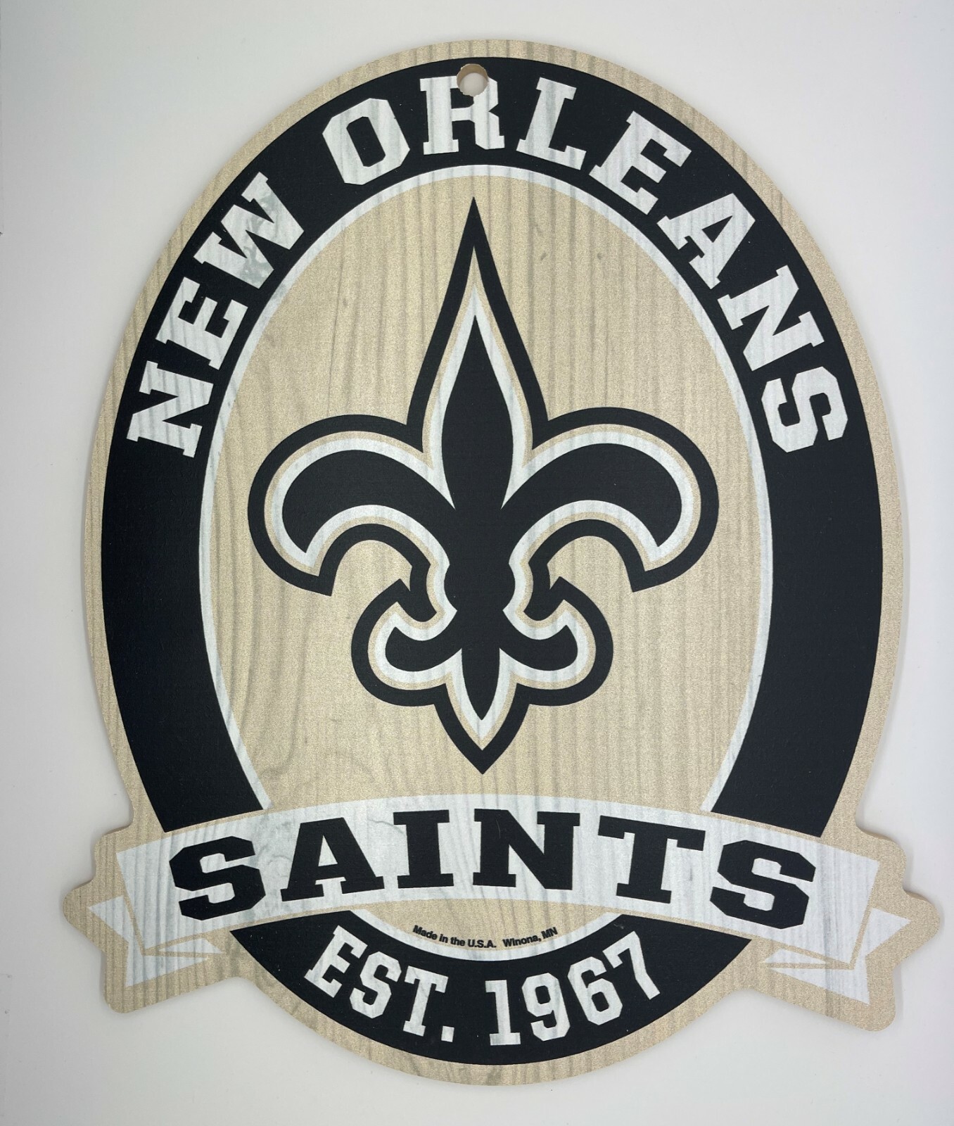New Orleans Saints Wood Sign 11" x 13" | eBay