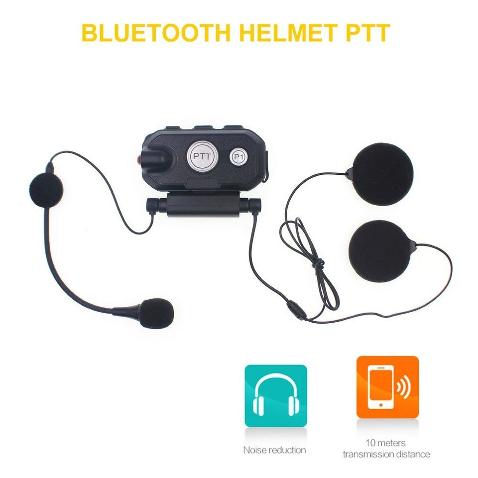 Handsfree Bluetooth PTT HB880 for Walkie Talkie Motorcycle Headset ...