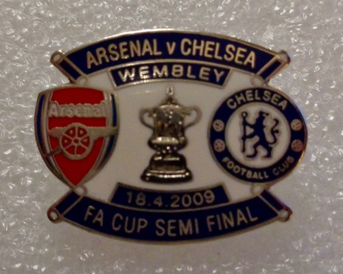 2009 FA CUP SEMI FINAL - Arsenal v Chelsea - Wembley - Enamel Football ...