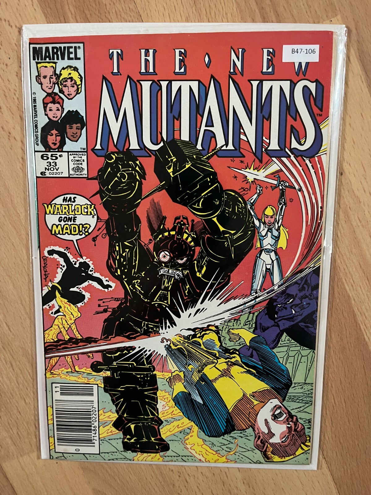 The New Mutants 33 Marvel Comics 7.5 Newsstand E47-106 | eBay