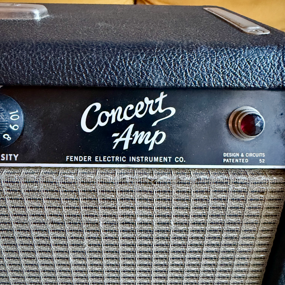 Vintage 1963 Fender Concert Amp AA763 Blackface 4x10" Combo Amplifier ...