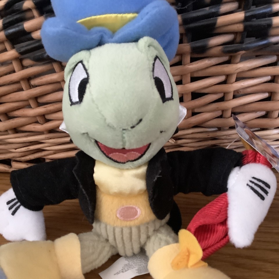 Walt Disney Classics Pinocchio Jiminy Cricket Soft Plush Toy with ...