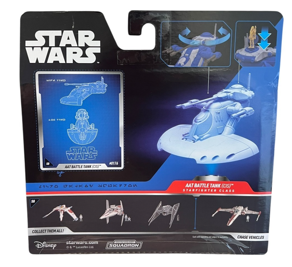 Star Wars Micro Galaxy Squadron Series 8 Droid AAT BATTLE TANK 0176 ...