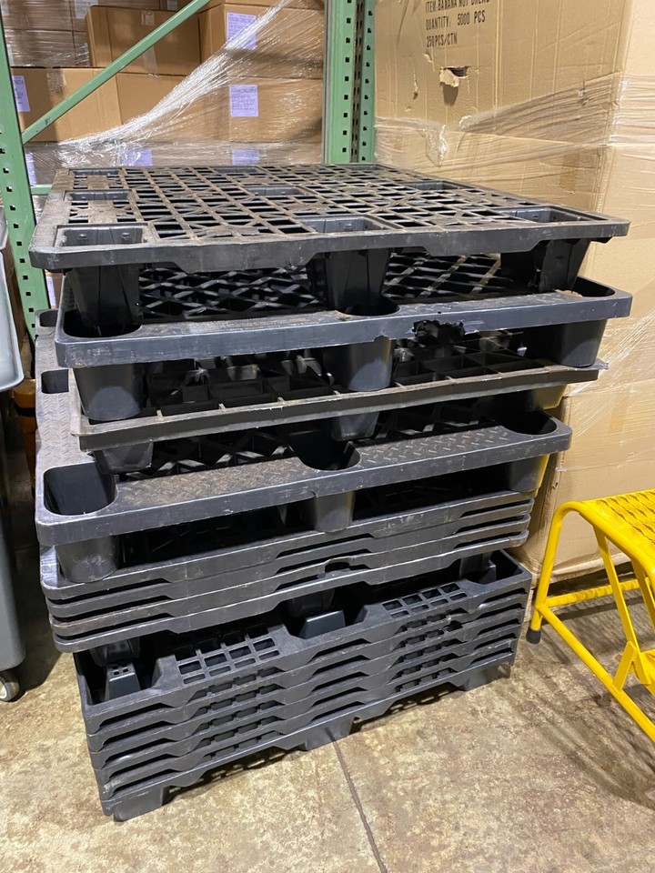 Plastic Pallets (black), 47.25 in L, 39.25 in W | eBay