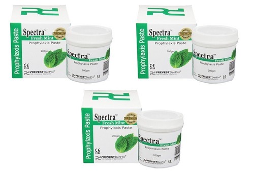 3 x Dental SPECTRA Prophylaxis Polishing Paste After Scaling 200g Jar ...