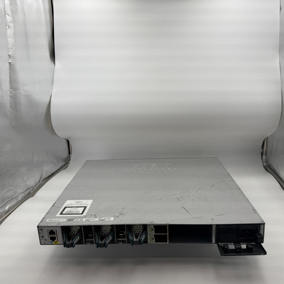 Cisco WS-C3850-12XS-E 12-Port SFP+ Ethernet Catalyst Switch 350WAC PSU ...