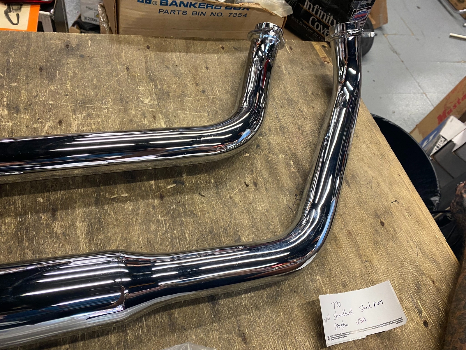 Slash Cut Exhaust Pipes Harley Shovelhead FX Superglide Low rider ...