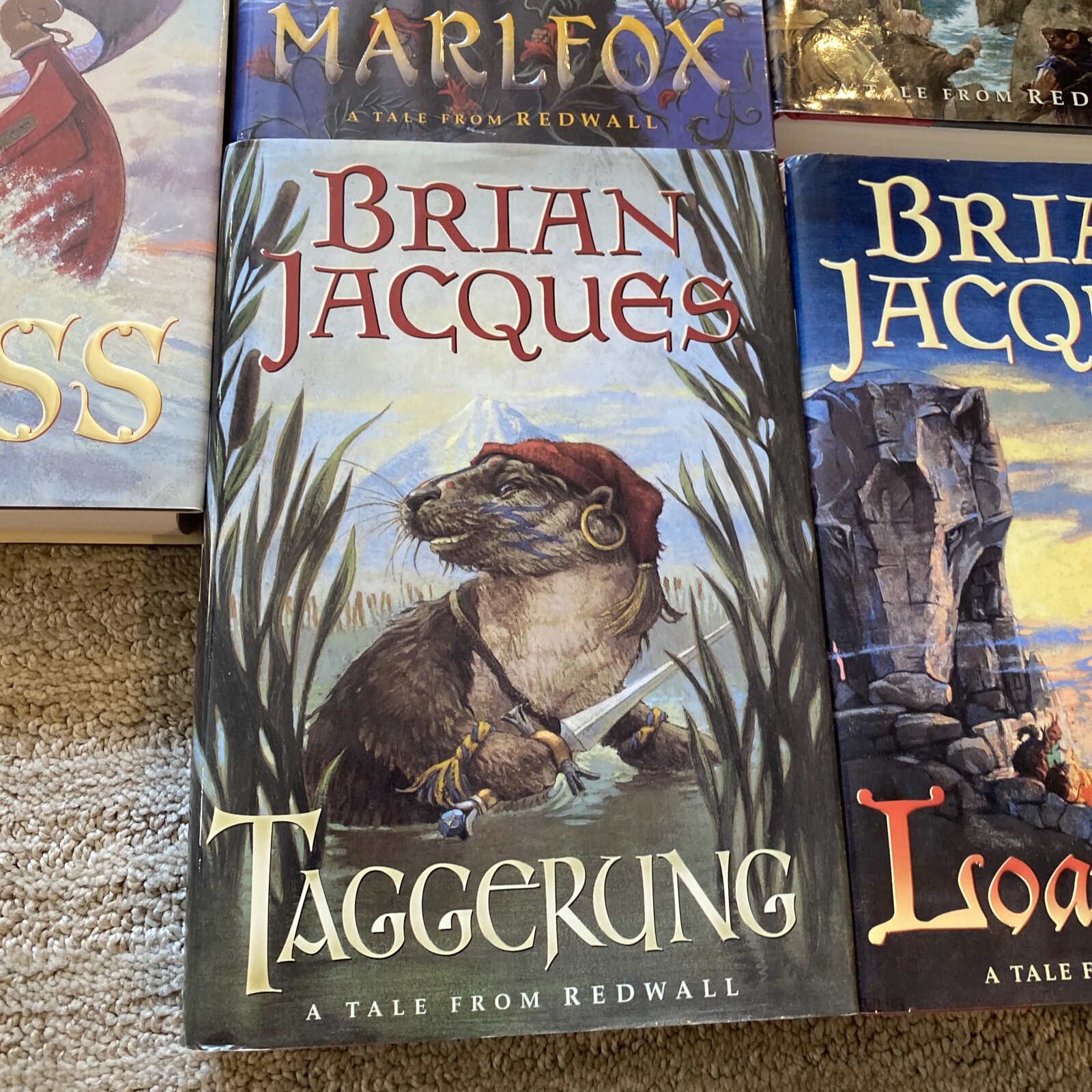 REDWALL 5 SET HC BOOKS Brian Jacques: Triss, Marlfox, Luke, Taggerung ...