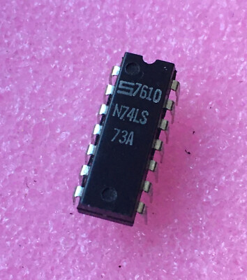 N74LS73 A, Logic IC, Dual JK Neg. Edge-Triggered Flip-Flop, PDIP-14 ...