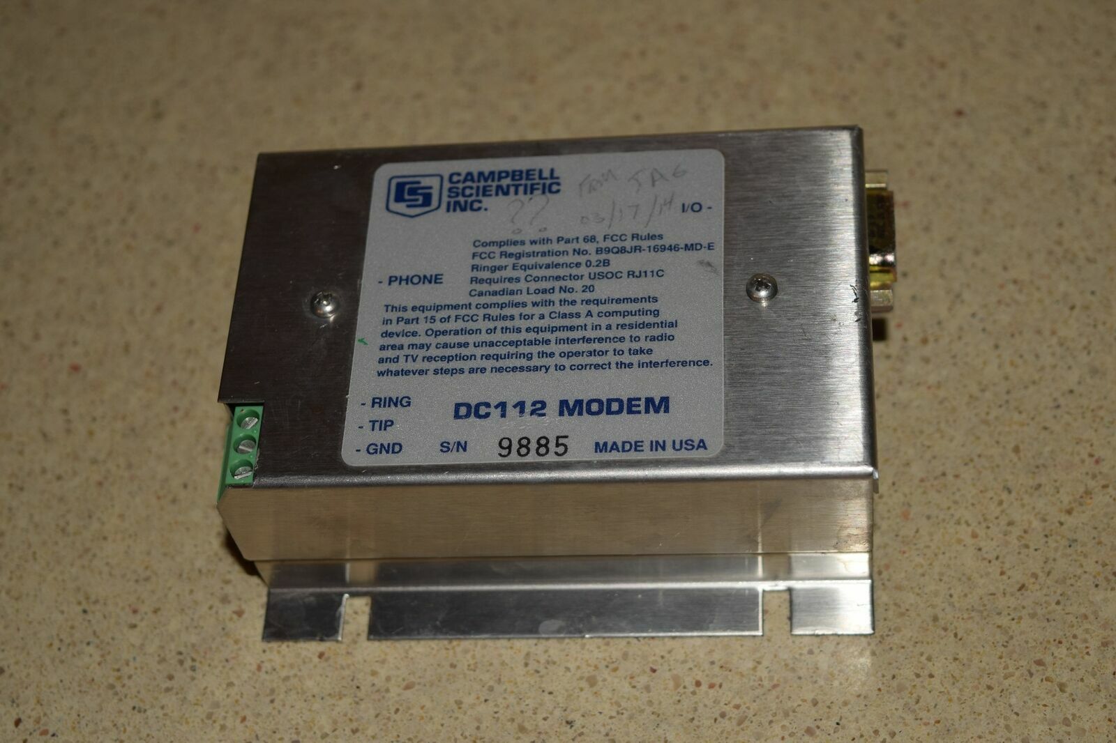 ^^ CAMPBELL SCIENTIFIC DC112 MODEM (K7) | eBay
