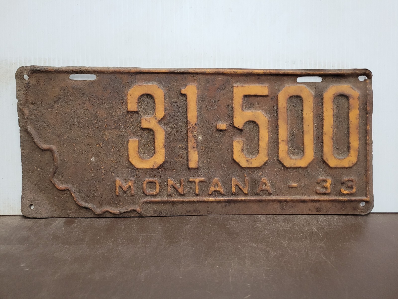 1933 Montana Nice number License Plate Tag | eBay