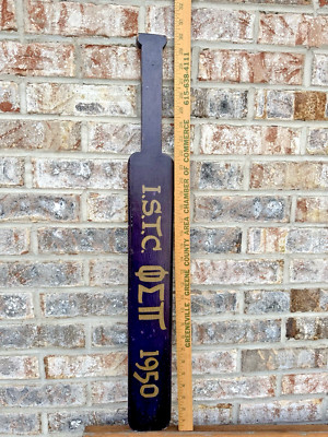 Vintage Fraternity Wood Paddle. Phi Sigma Pi. Pledge Class 1950 from I ...