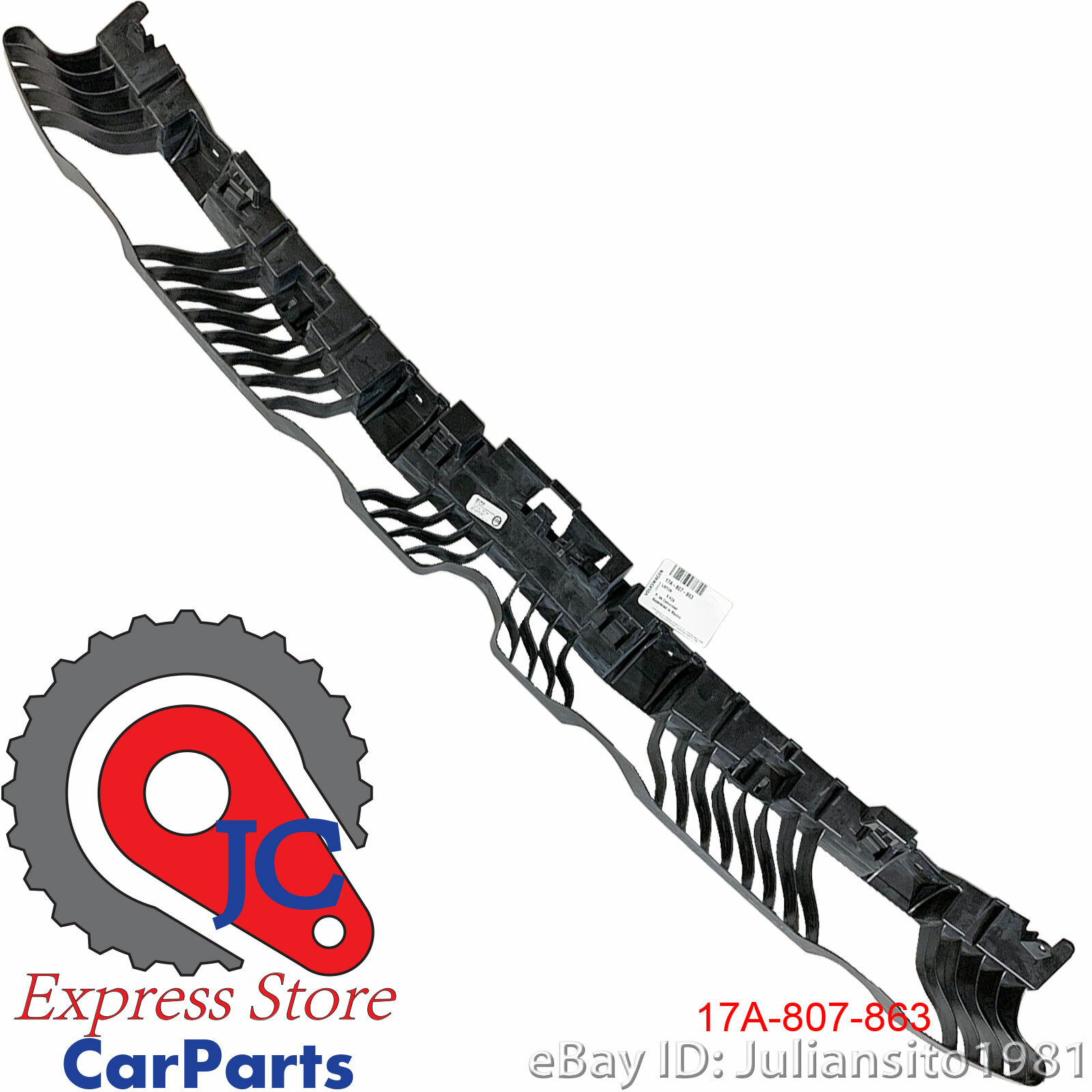 17A807863 VW GENUINE OEM JETTA REAR CENTER SECURING STRIP BUMPER | eBay